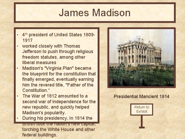 Welcome to the Museum of Presidential History Museum