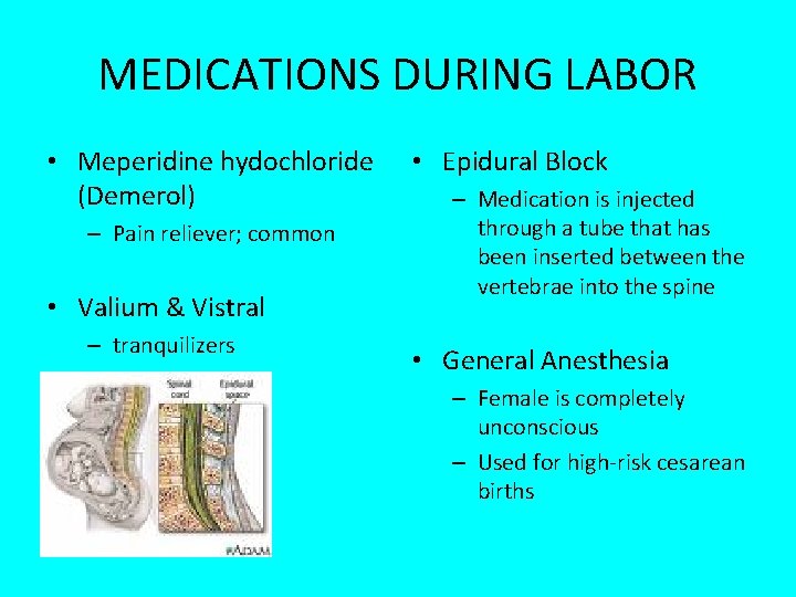 STAGES OF LABOR CONTRACEPTION AND CONCERNS WARNING Maturity