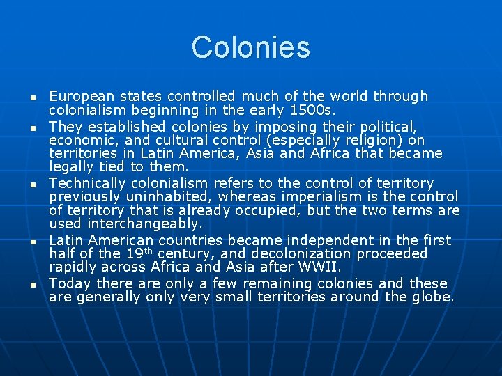 Chapter 8 Political Geography Key Issue 1 Where