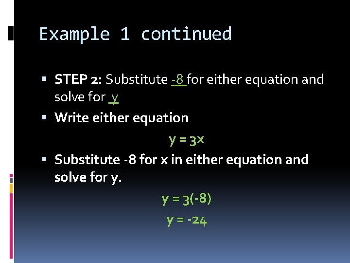 Solving Systems Using Substitution GUIDED NOTES WHY DO