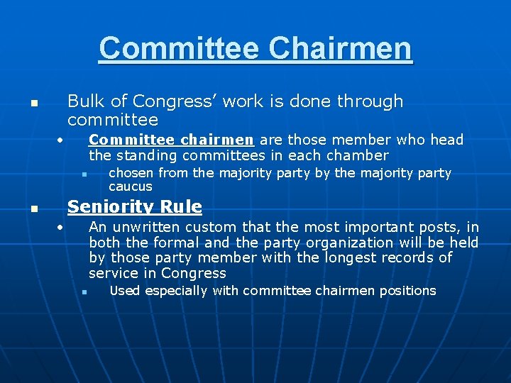 American Citizenship Chapter 12 Congress in Action Section