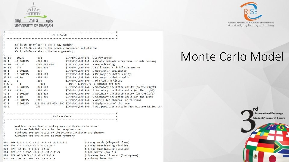Measuring the backscatter radiation in a neonative intensive