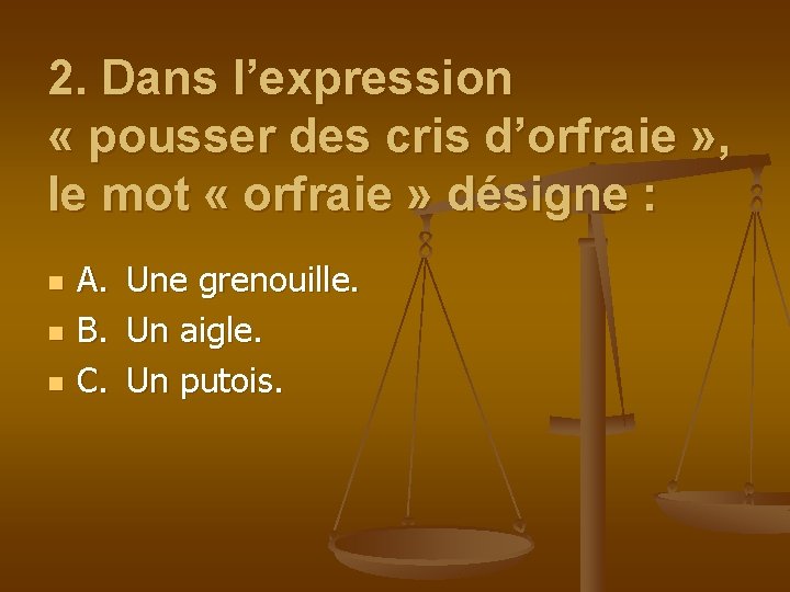 Questions choix multiples Le corrig Avec explications et