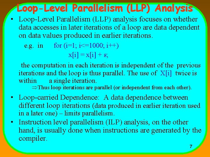 ILP Recap 1 Instruction Level Parallelism Basic Block
