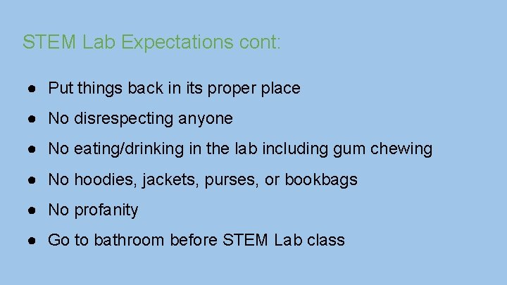 Welcome Back Students Ms Cunningham Room 210 When