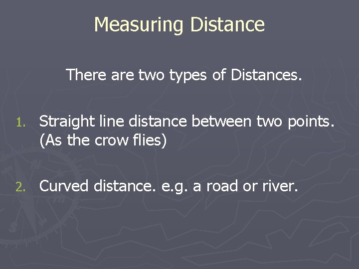 Map Reading The National Grid The sub zone