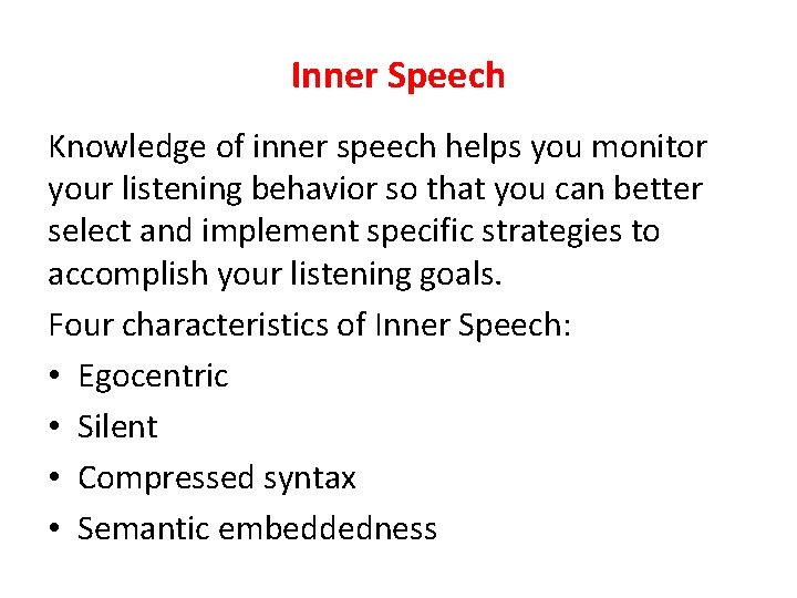 Listening Attitudes Principles Skills Chapter 4 Objectives After