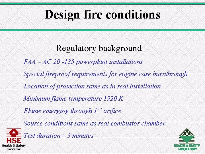 Health Safety Laboratory Health Safety Executive Buxton Derbyshire