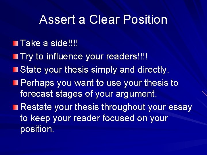 Position Paper Writing about The Heart of Darkness