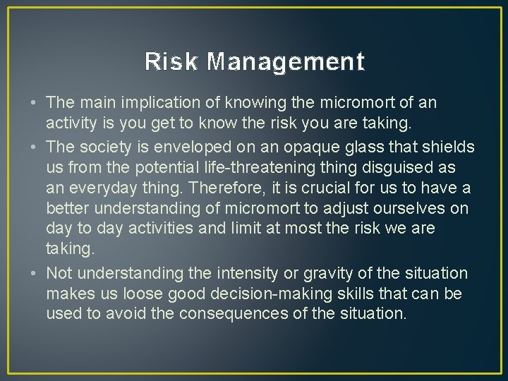 Probabilit y What it is In the most