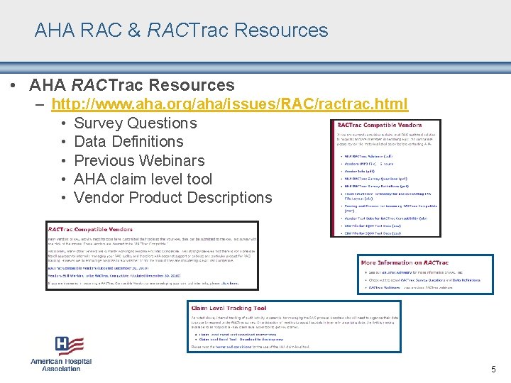 RACTrac Enhancements A Discussion with the RACTracCompatible Vendor