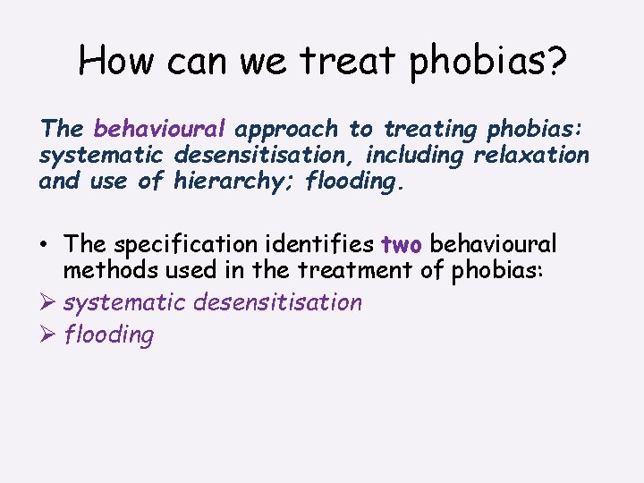 Paper 2 revision session 4 Treating psychopathological disorders