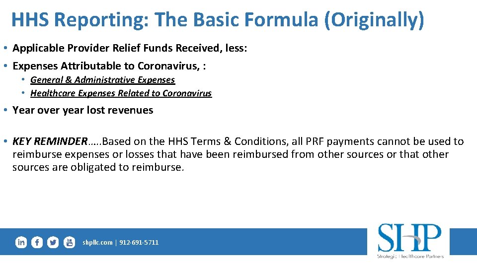 Welcome The HHS Provider Relief Reporting Webinar will