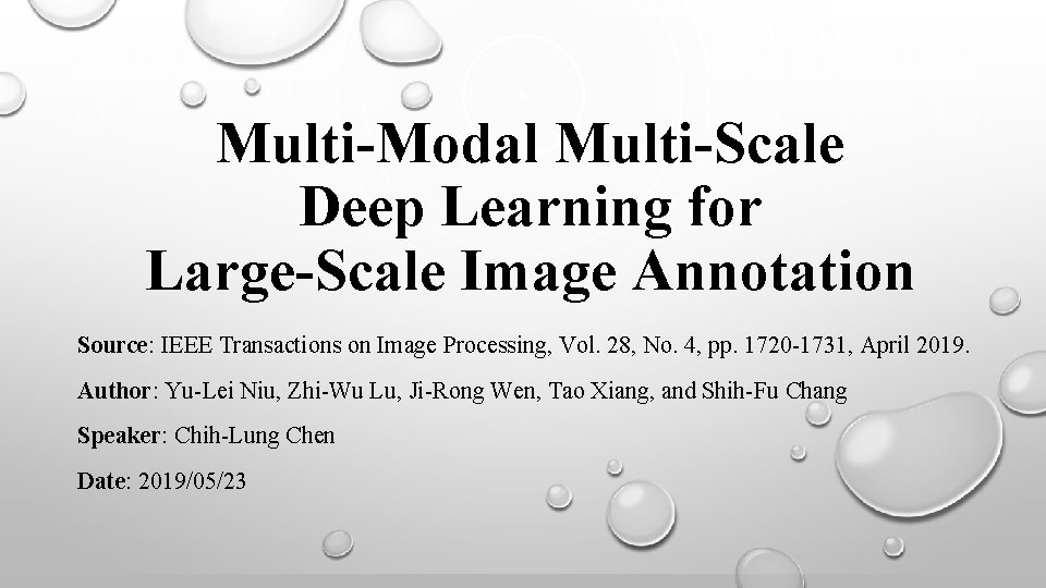 MultiModal MultiScale Deep Learning for LargeScale Image Annotation
