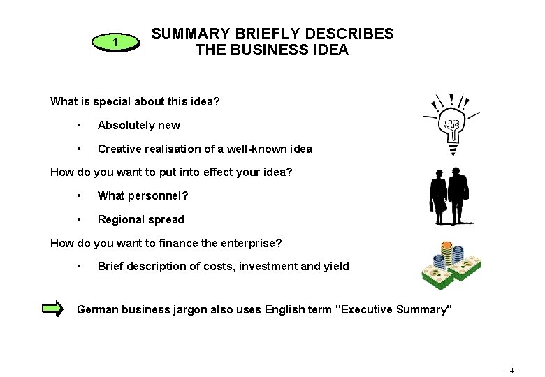 The Business Plan WHAT you should learn from