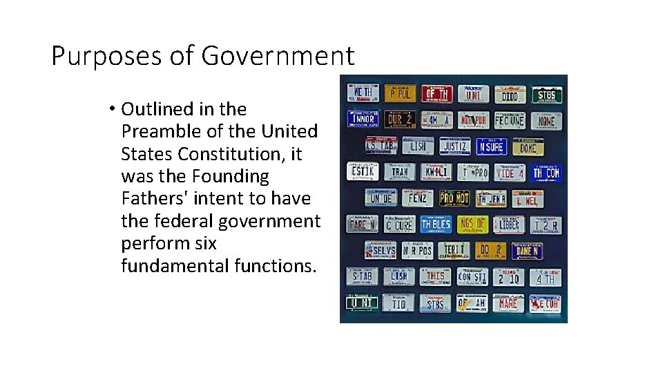 Structure Roles and Responsibilities of the United States