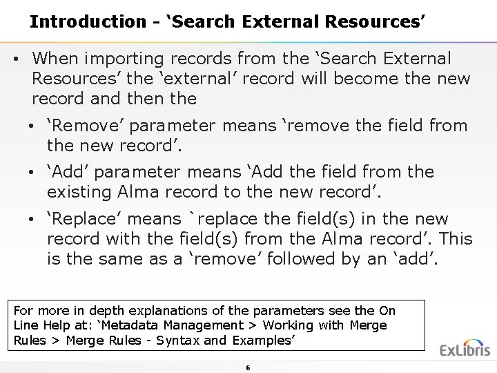 Merge Rules and Routines Yoel Kortick Senior Librarian