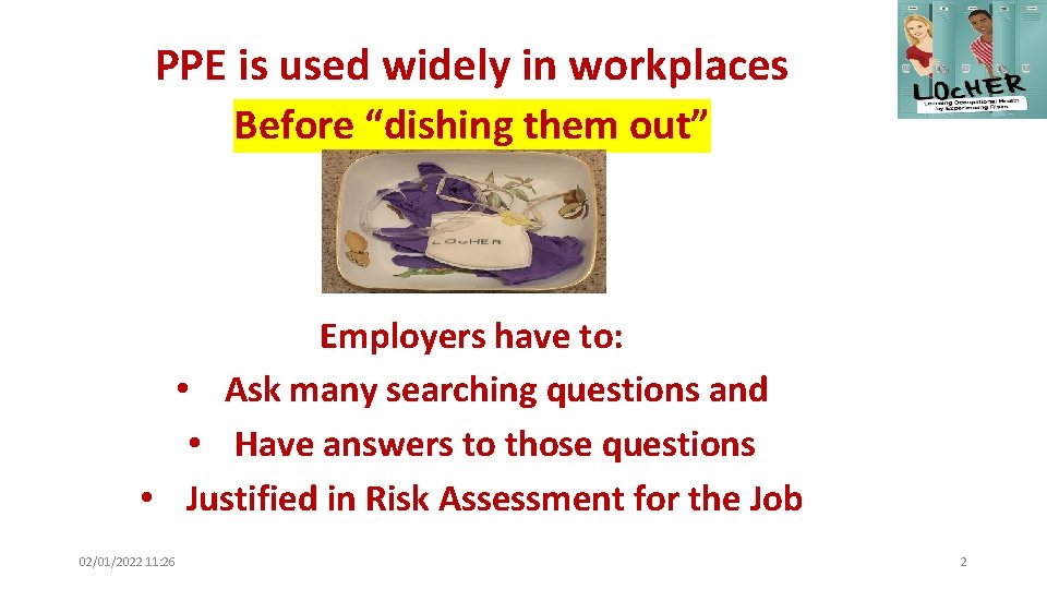 Personal Protective Equipment PPE at Work Dr Bob