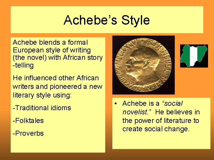 An Introduction to Things Fall Apart Chinua Achebe