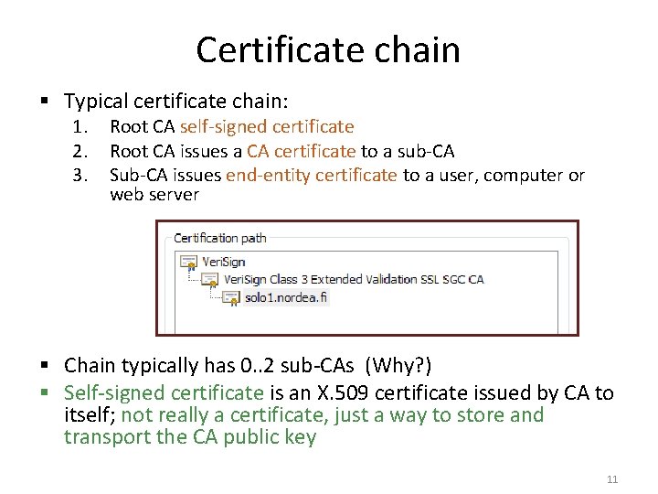 Certificates and network security Tuomas Aura CSEC 3400
