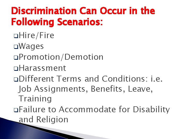 EEOC Overview and the Americans with Disabilities Act