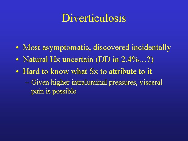 Diverticular Disease Richard Rahdon Objectives Definition Pathology ...