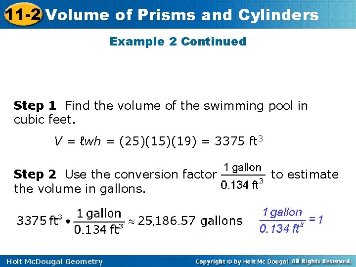 11 2 Volume of Prisms and Cylinders Essential