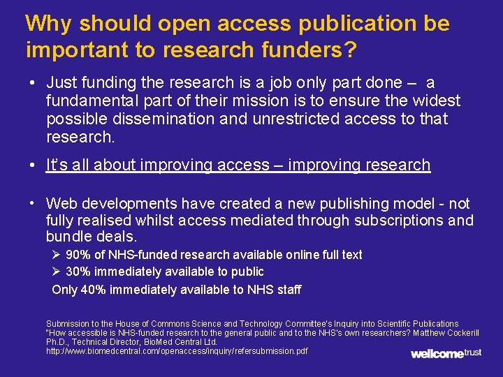 Open access next steps Robert Terry Senior Policy