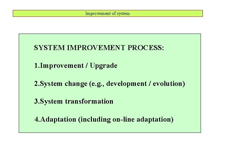 LECTURE 22 Course Design of Systems Structural Approach