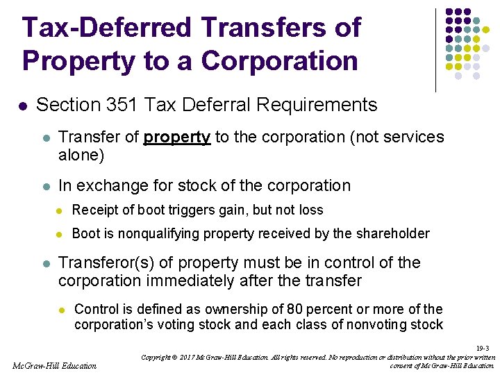 Chapter 19 Corporate Formation Reorganization and Liquidation Mc