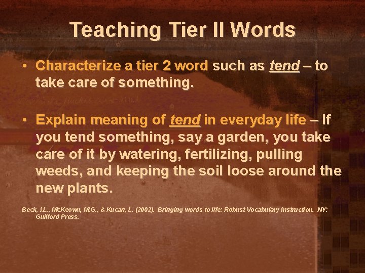 Teaching Vocabulary and Comprehension Evidencebased Practices ...