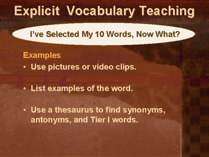 Teaching Vocabulary and Comprehension Evidencebased Practices ...