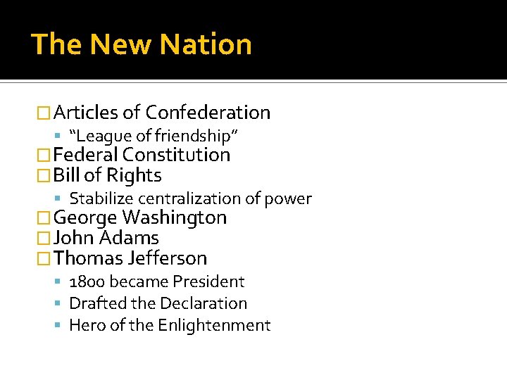 1750 1800 A Nation is Born Timeline American