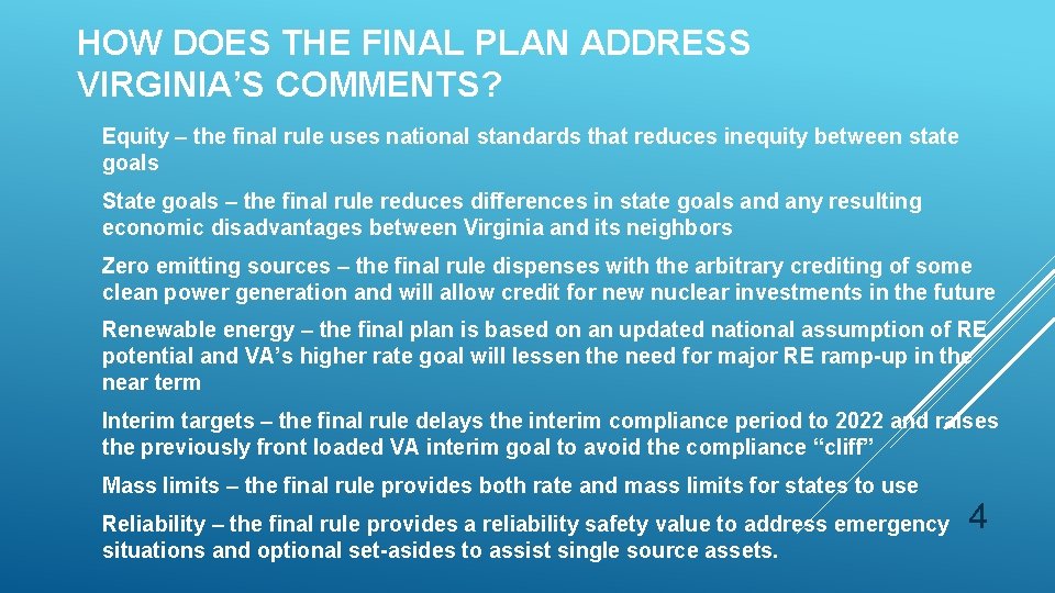 FINAL CLEAN POWER PLAN Before the Virginia Energy