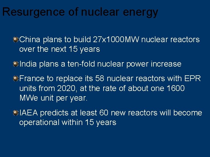 The Pebble Bed Modular Reactor PBMR Project The