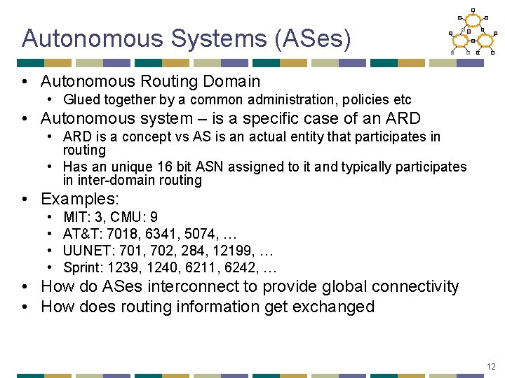 Next Lecture Interdomain Routing BGP Assigned Reading MIT