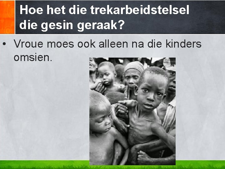 Die Minerale Revolusie in SuidAfrika LES 3 LANGVRAAG