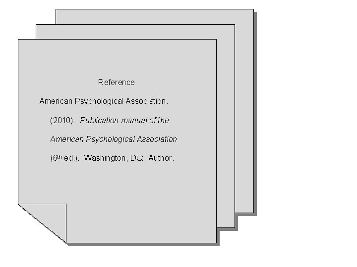 Understanding APA 6 th Edition 8 0 Conceived