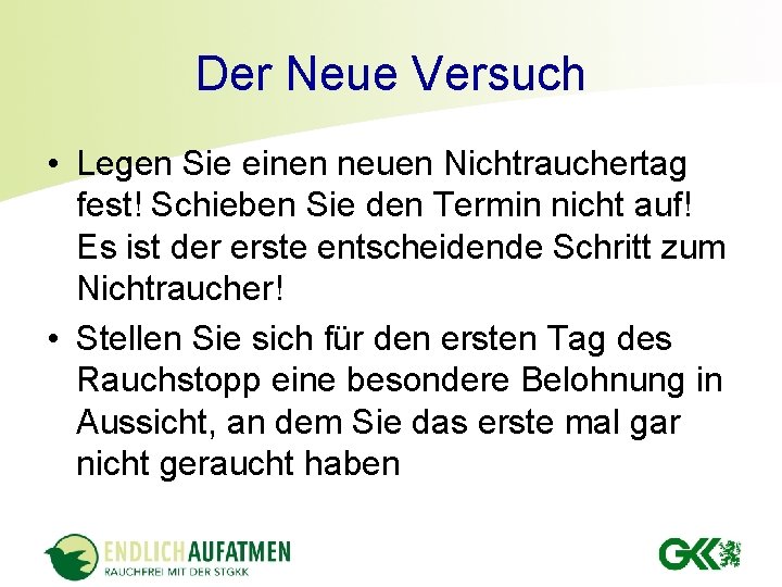 Nichtrauchen Tabakentwhnungsseminar Erfolgreich aussteigen in 6 ...