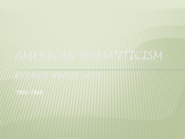 1800 1860 We will walk on our feet