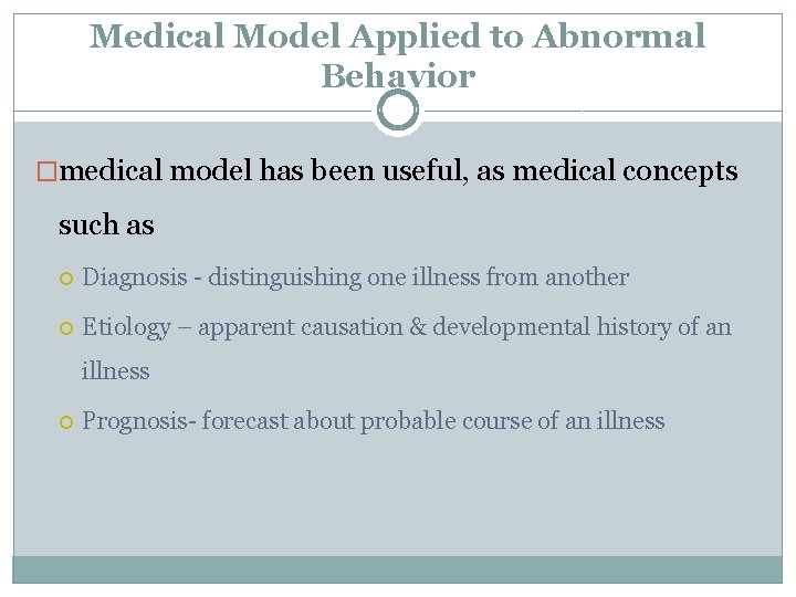 Chapter 14 Psychological Disorders Abnormal Behavior General Concepts
