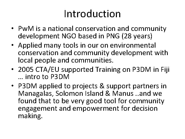 Building the Resilience of Communities and their Ecosystem