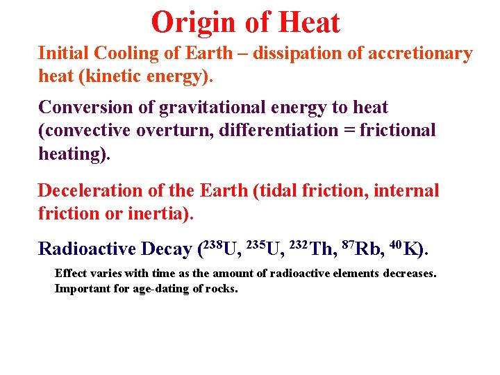 Geophysical Conditions of the Earth Seismicity Gravity Heat