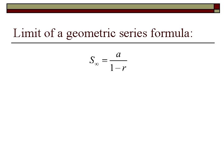 Sequences and Series nth or General Term of