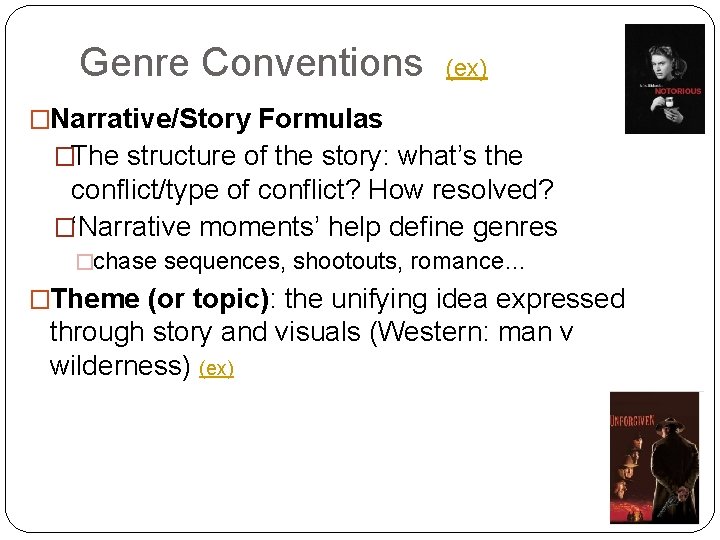 Types of Movies Four Basic Types of Movies