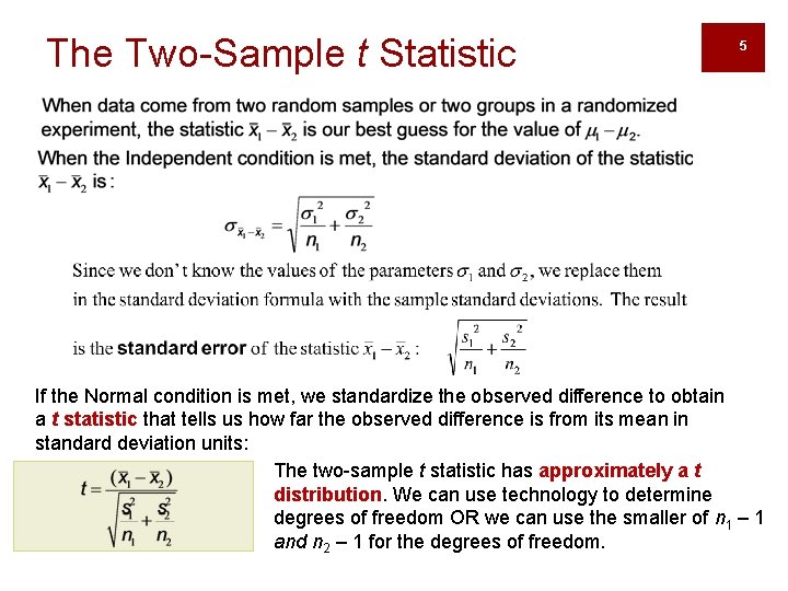 CHAPTER 19 TwoSample Problems ESSENTIAL STATISTICS Second Edition
