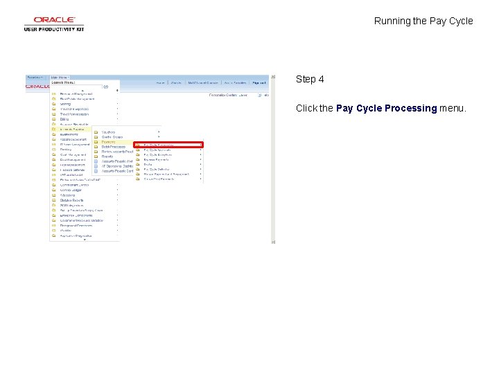 Running the Pay Cycle Concept Running the Pay