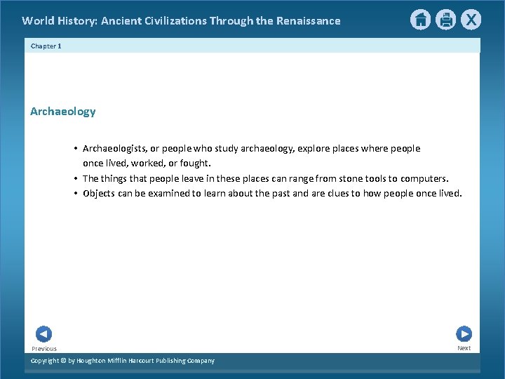 World History Ancient Civilizations Through the Renaissance Chapter