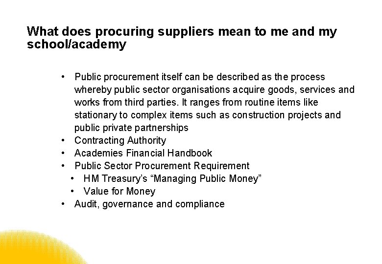 What you need to know about procuring suppliers