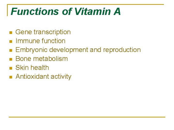 Vitamin A Visual Cycle Nervous System Block Dr